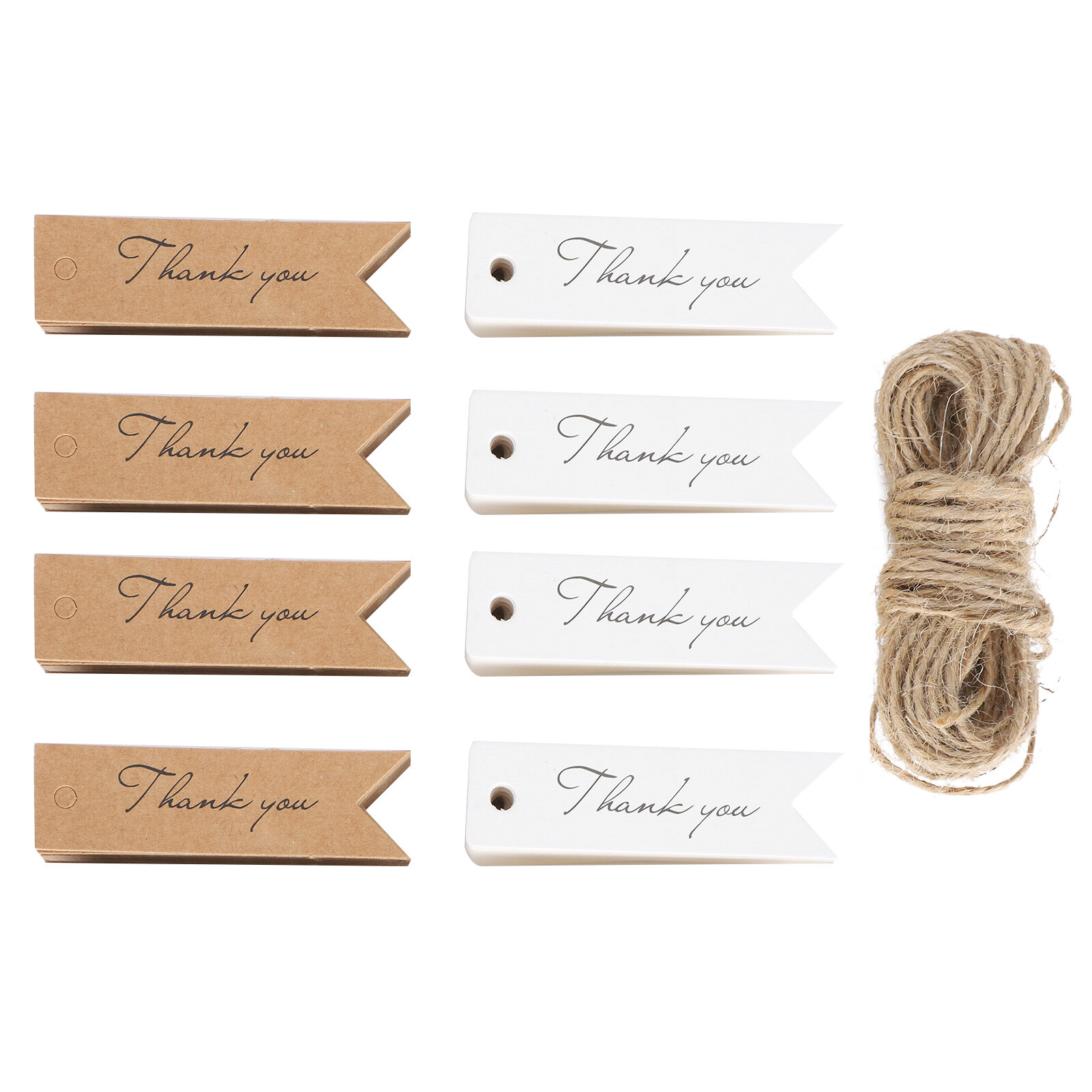 Крафт Бирки: 400 Штук (Белые И Коричневые) 7x2 См Надежные Ярлыки Для Подарков - Универсальные Теги Для DIY С Персонализацией Для Упаковки И Handmade