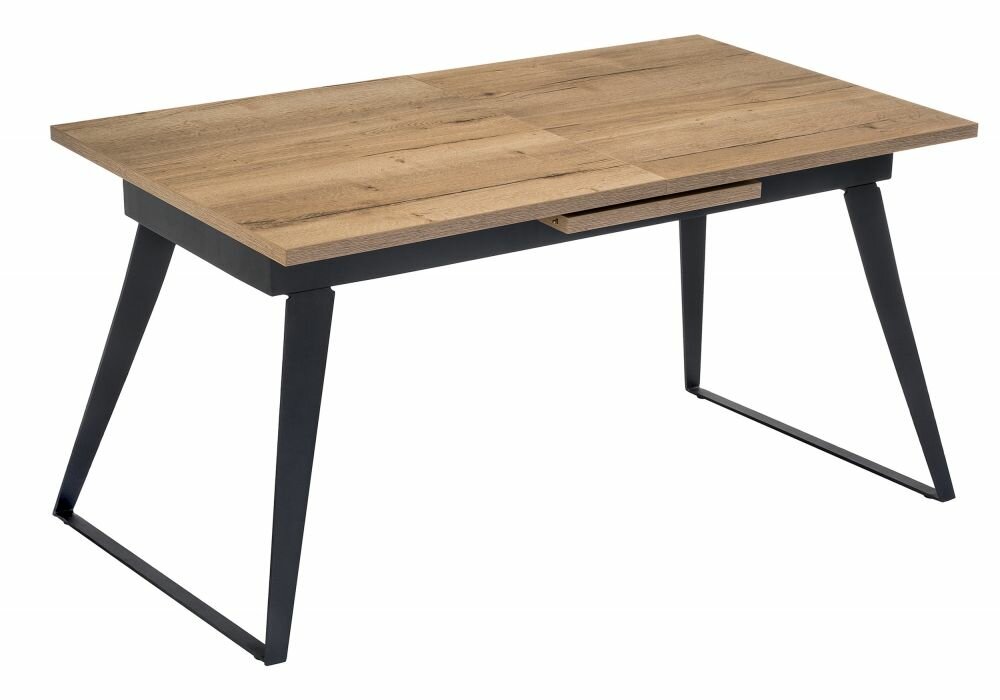 Стол Кхал галифакс woodville светлое дерево, металл и дерево, прямоугольная столешница, ножки