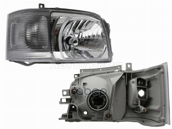 Фара Toyota Hiace 04-10 (Справа/ Галоген/ Ручная регулировка) Sat арт. ST-212-11H1R