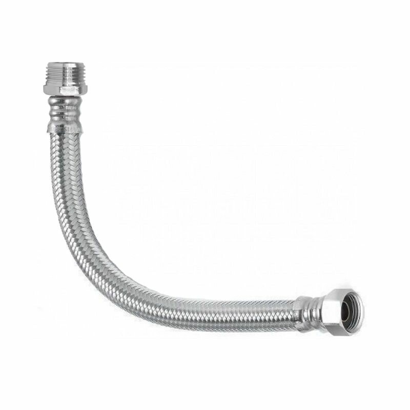 Гибкая подводка повышенной проходимости TUCAI DN13 в стальной оплетке 0.8м, 1/2"-1/2" Г/Ш 7113