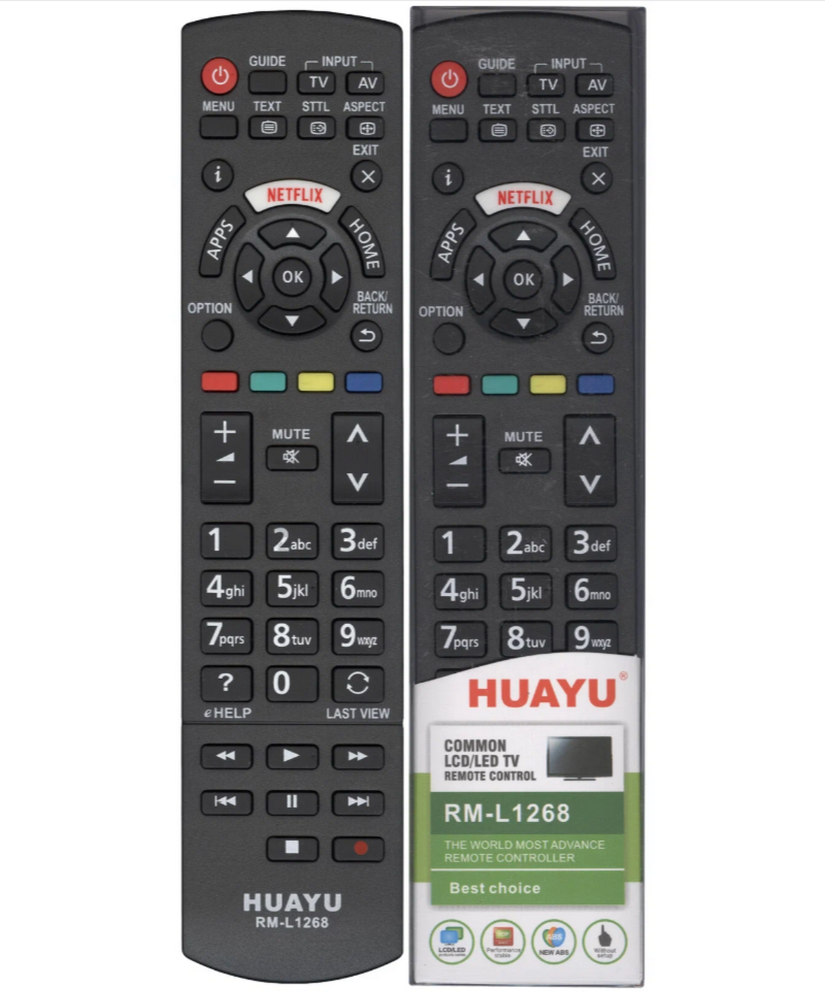 Пульт для Panasonic универсальный RM-L1268 Huayu (черный)