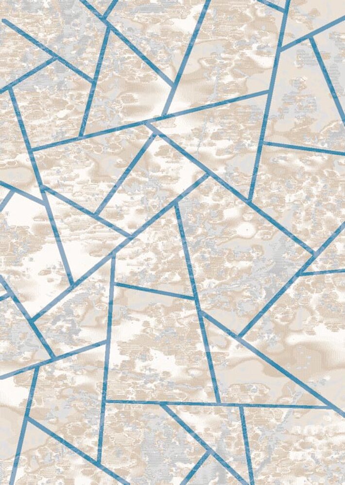 Ковер, Прямой, Бежевый, Голубой, Серый, Современный, Абстрактный, на пол, в гостиную, спальню, в ассортименте (80 см. на 150 см.)