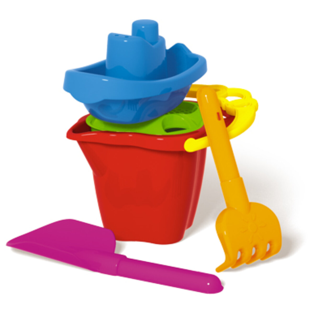 Песочный набор Стеллар №119, ведро, сито, грабли, 0.6 л, для песочницы, пластик