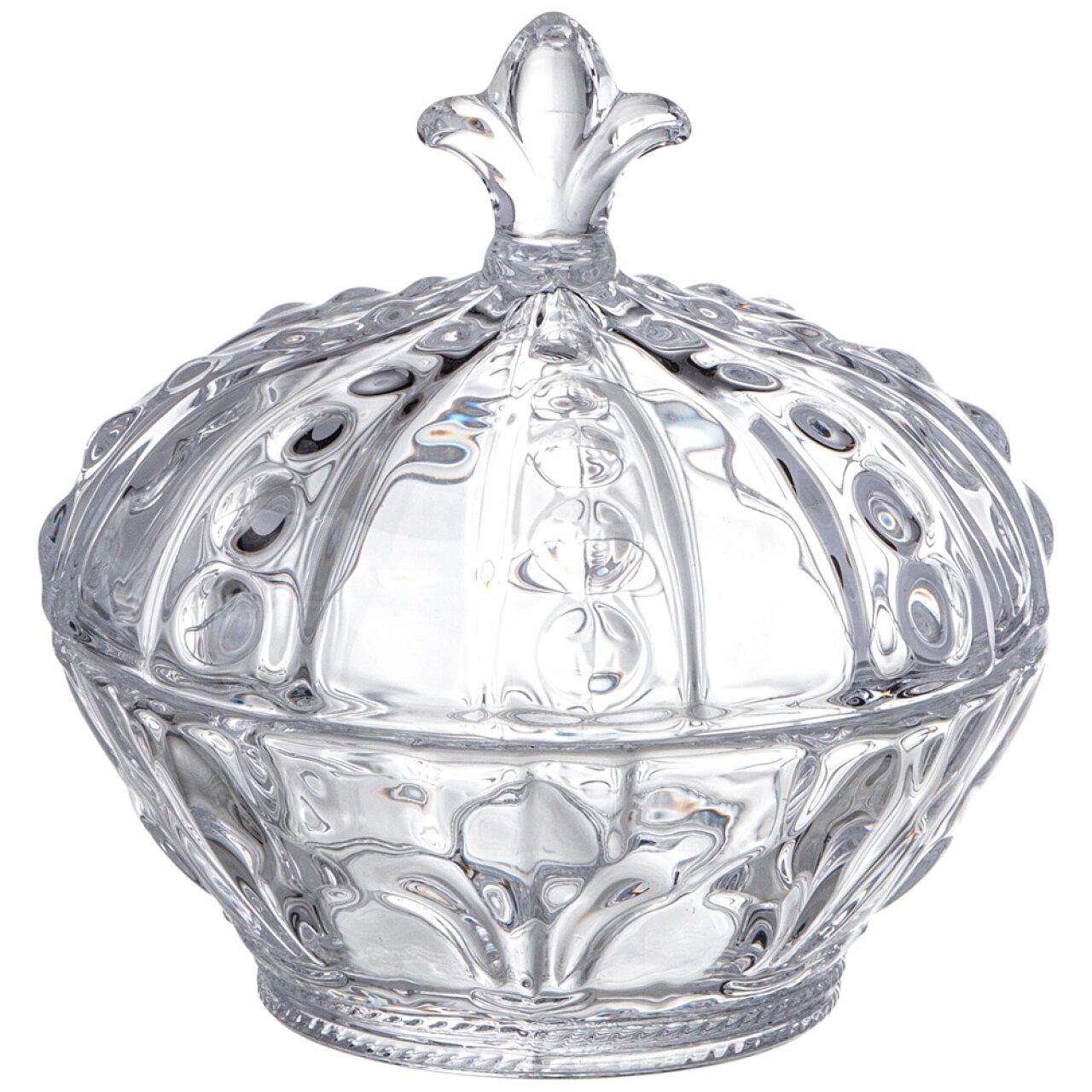 Икорница Lefard Muza из стекла 11х11.5 см элегантная посуда для подачи икры