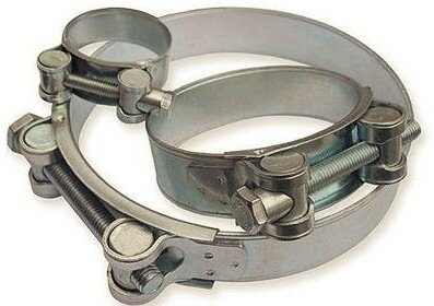 Хомут силовой Др: 65-70мм, Ш:22мм, Т:0,8мм, Болт: М8*75 (в уп:5шт)TM Nord YADA (нерж. сталь)