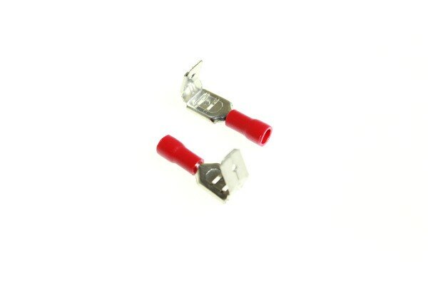 Клемма "мама"+"папа" 2в1 изолированная-6.3мм+штекер-6.3мм 0.5-1.5кв. мм (красная) TM Nord YADA