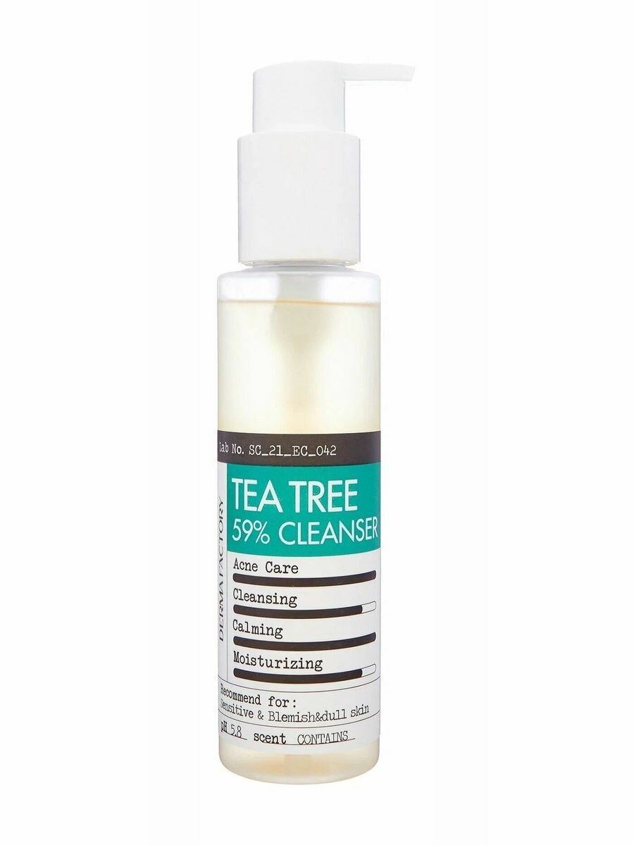 Derma Factory Гель для умывания с экстрактом чайного дерева Tea Tree 59% Gel Cleanser 150мл
