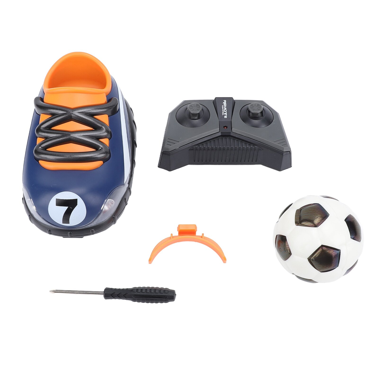 Футбольные бутсы с дистанционным управлением, машинки с футбольным мячом, интерактивные 2.4G беспроводные детские машинки на радиоуправлении со звуком и светом для девочек и мальчиков, синие