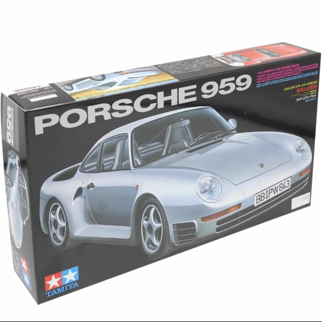 Porsche 959 Tamiya 1/24, пластиковый сборный набор 24065 для моделирования и коллекционирования, масштабная модель спортивного автомобиля для хобби и выставок