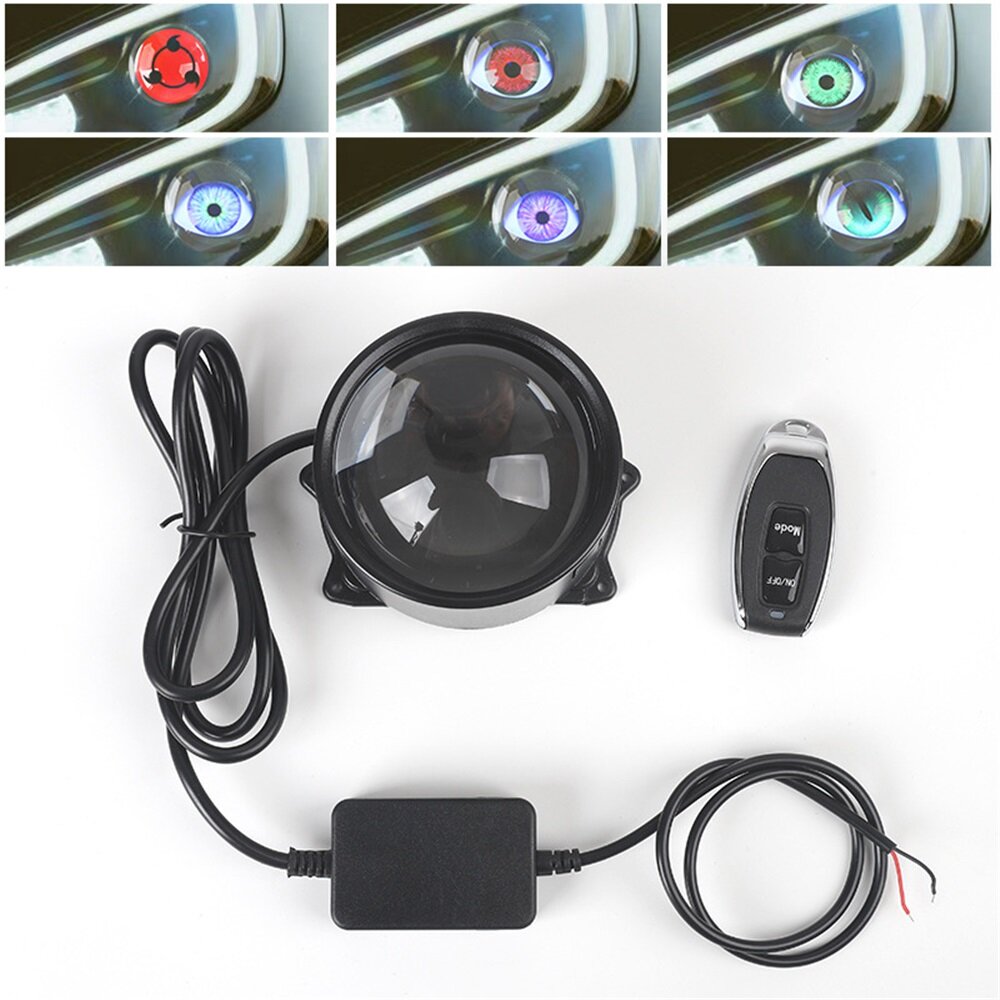 3 -дюймовые фары светодиодных светодиодов Demon 6 режимов цвета - беспроводной пульт для автомобильного мотоцикла