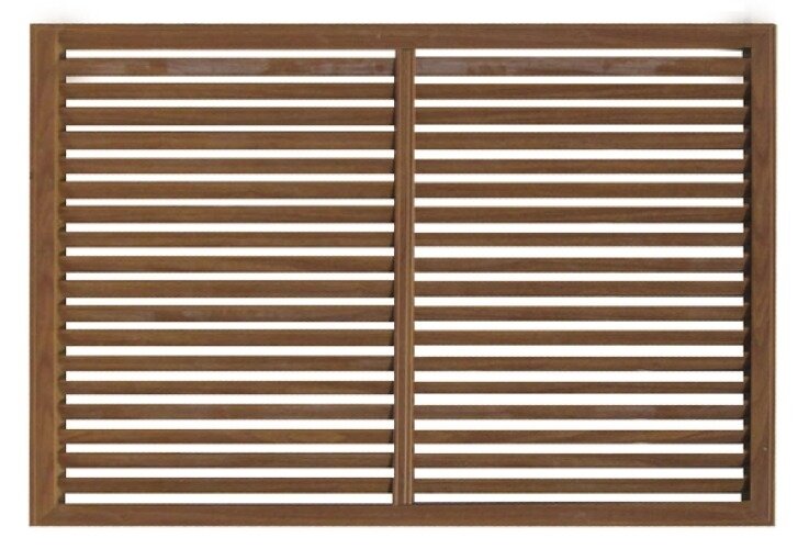 Решетка вентиляционная Event / Эвент Планета радиаторная наклонная, из пластика, цвет дуб, размер 60х150мм / строительство и ремонт