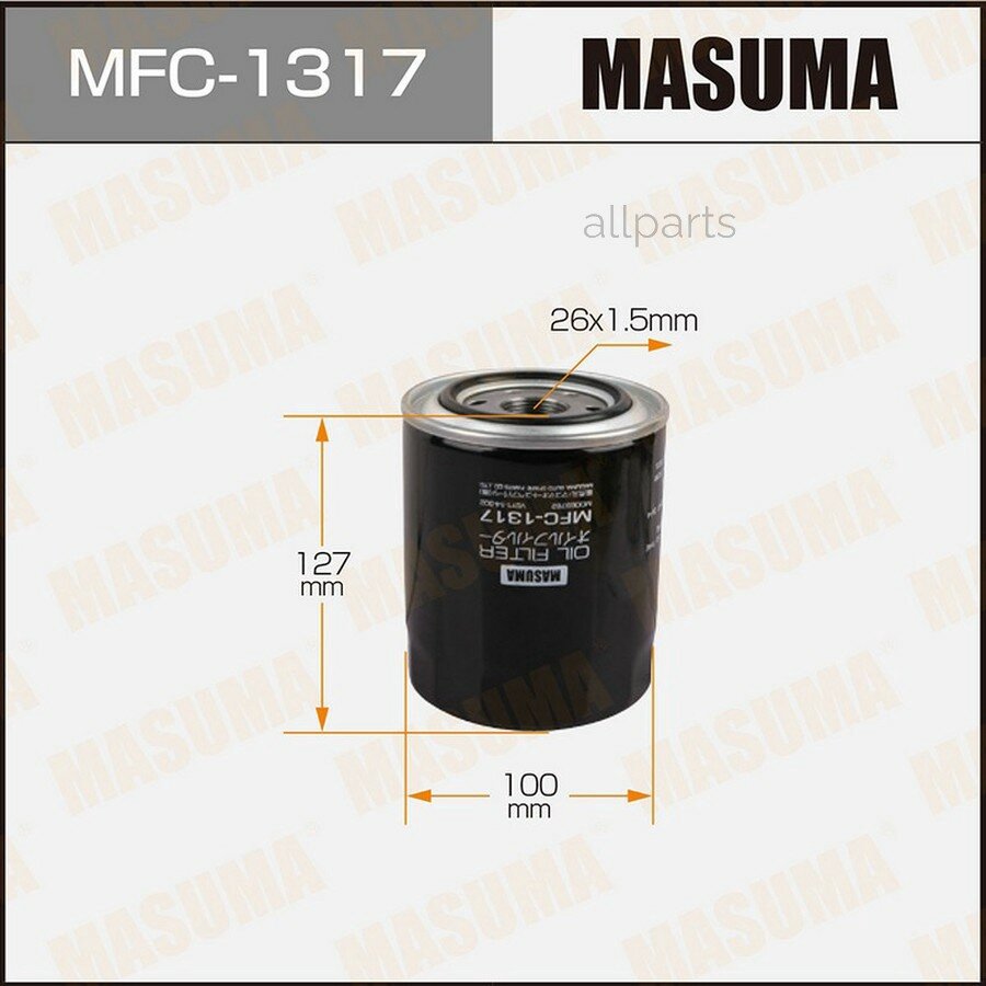 MASUMA MFC-1317 Фильтр масляный MITSUBISHI L200 92 -