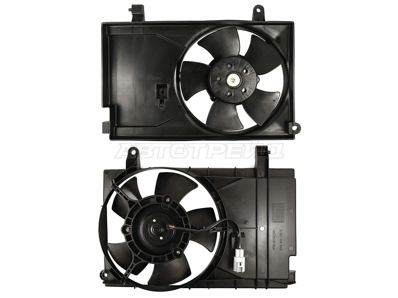 Диффузор радиатора кондиционера в сборе для Шевроле Авео, Калос арт STCVA52010 SAT