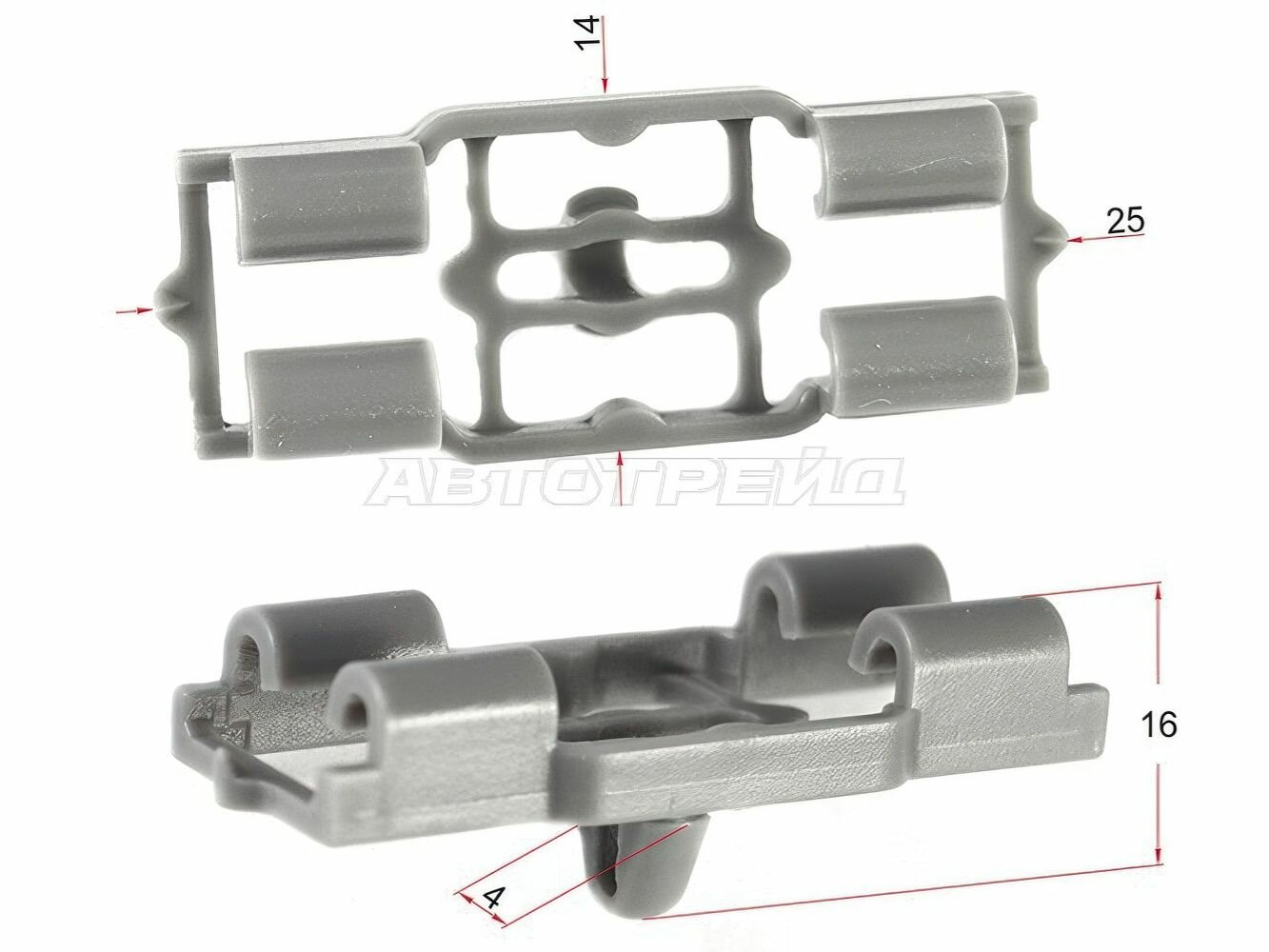 Клипса уплотнителя двери, 10 шт для БМВ X5 арт STM11204 SAT