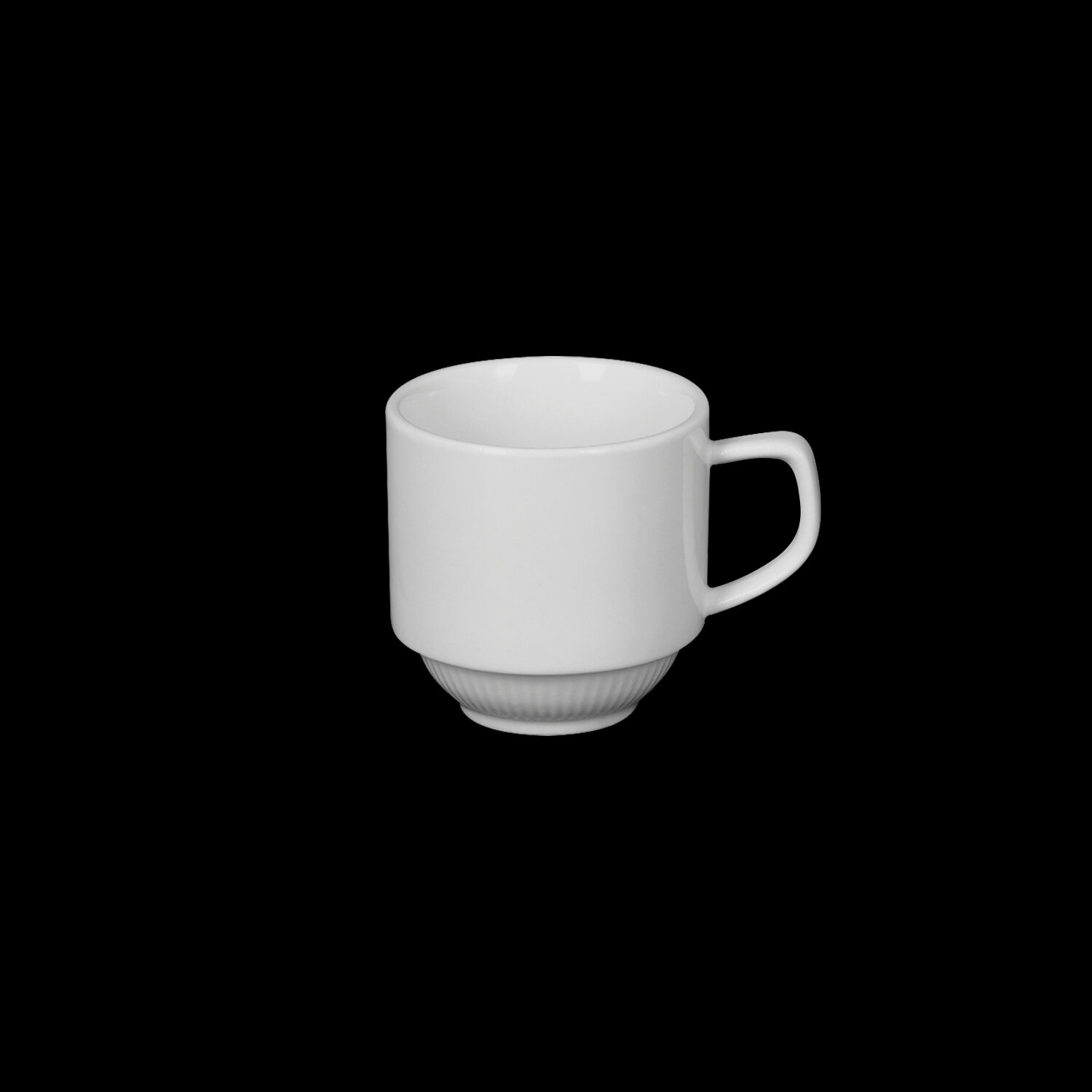 Чашка кофейная фарфоровая 90 мл белая для дома KLEN
