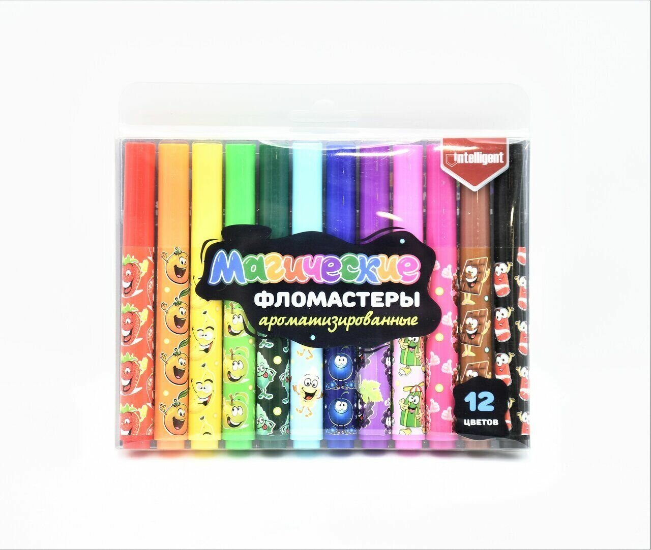 Фломастеры Ароматизированные 12 цветов JUMBO