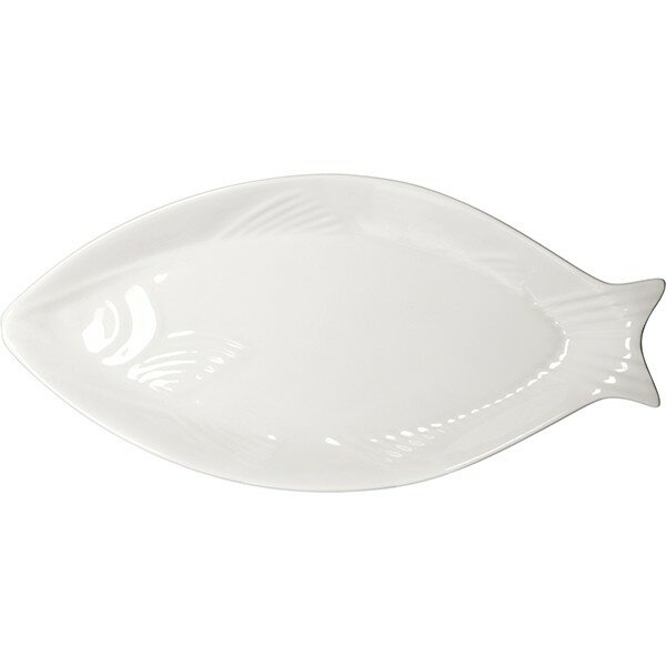 Блюдо для рыбы «Кунстверк», фарфор, H=31, L=396, B=192мм, белый (Kunstwerk)