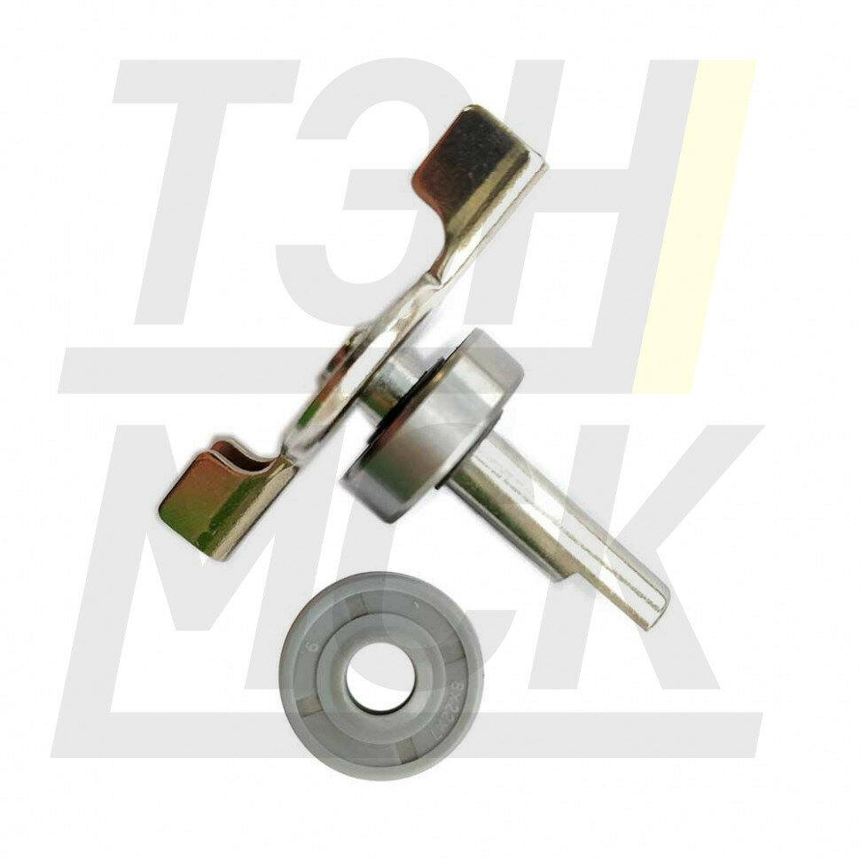 Набор 2 шт Шток привода ведра хлебопечки LG в сборе с подшипником 608ZZ и сальником 8х22х7мм, шток 43мм, KMb1056