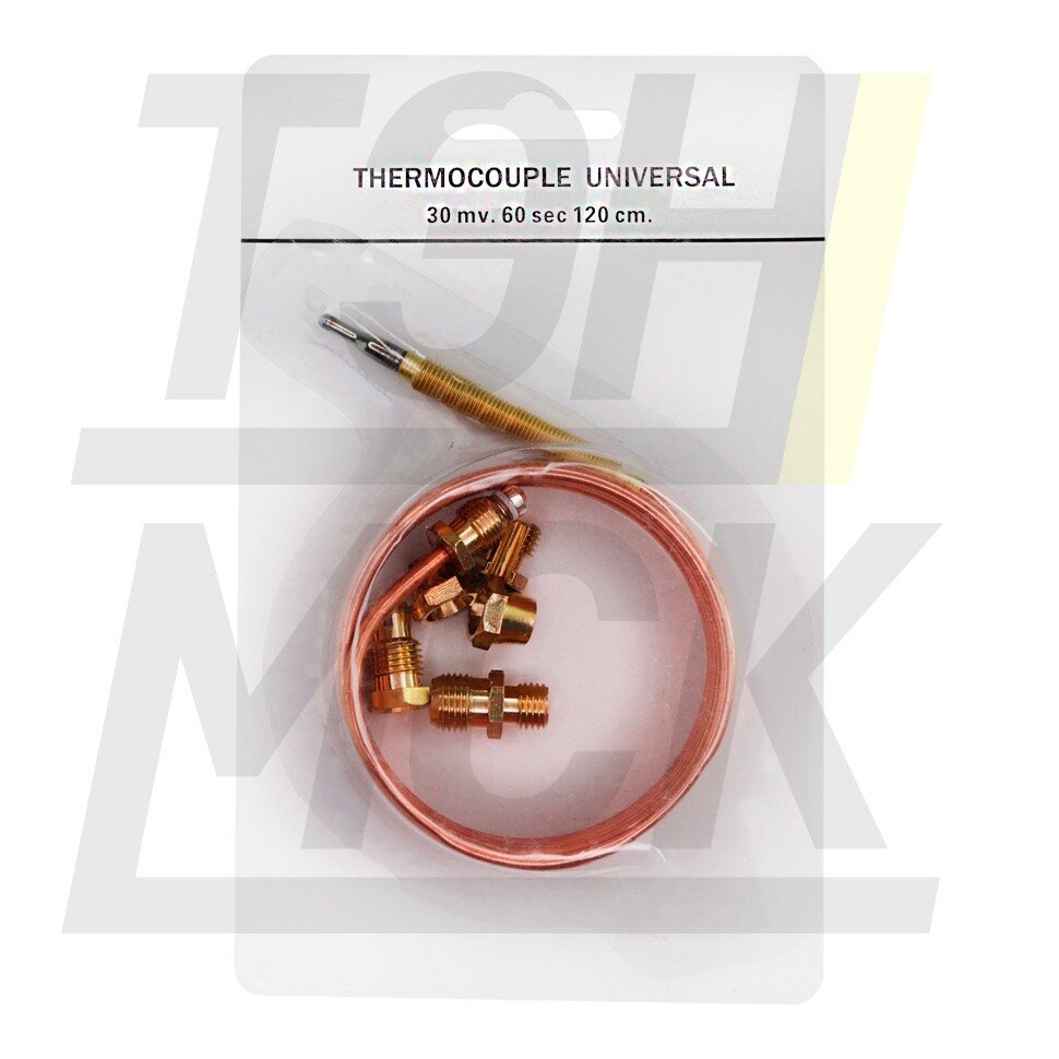 Термопара для газовых плит, духовок, котлов и колонок Gefest, Мечта, Indesit, Нева универсальная 120см, w003