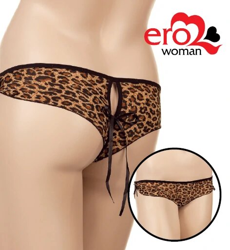 Трусы Erowoman женские открытые леопард, S