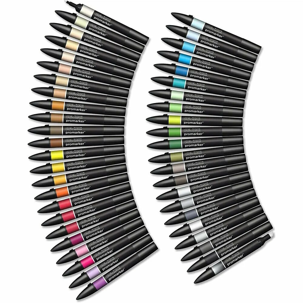 Winsor&Newton Набор маркеров Спиртовой, толщина: 6 мм, 48 шт. для скетчинга, для декорирования