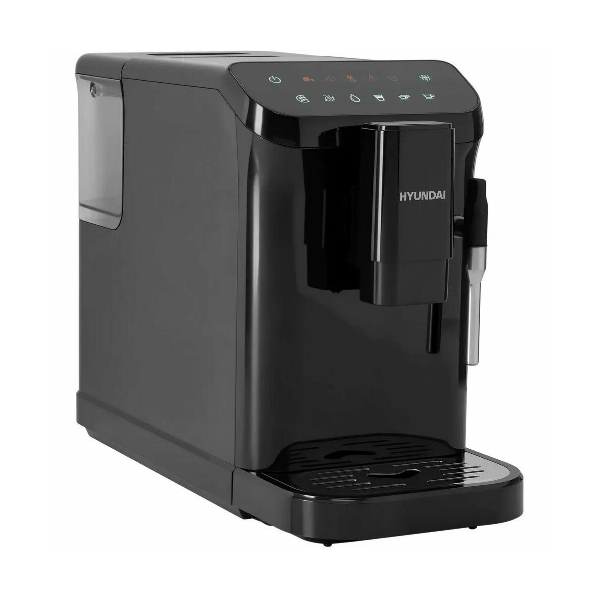 Кофемашина Hyundai HAM-4001 мощность 1350Вт черный, емкость 1,5л, контейнер 200г, 15 степеней помола