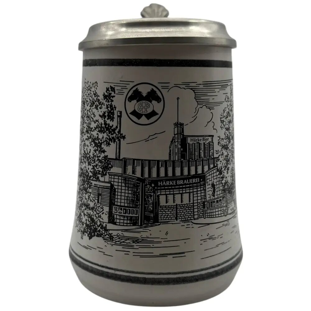 Пивная кружка "Пивоварня Харке", 0.6 л, 1991 г, Sohm, Германия