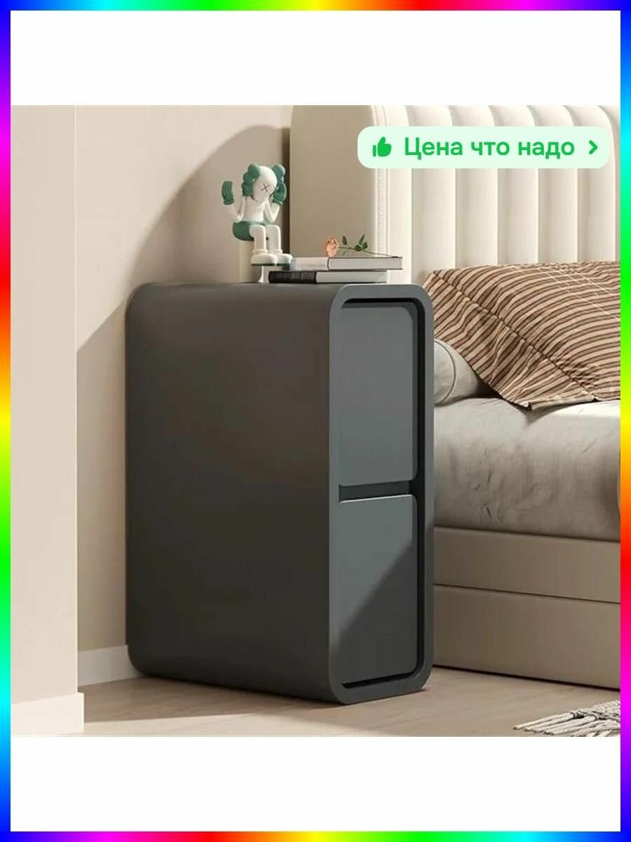 Узкая прикроватная тумбочка для небольших квартир-20 см, Тумба