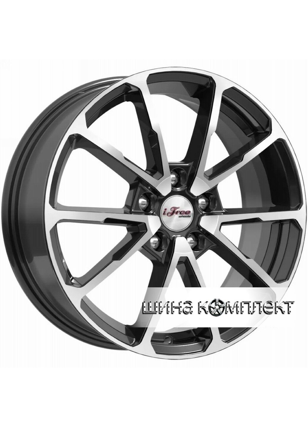 Колесный диск iFree Skibidi (КС909) 6,5x17 5x114,3 ET50 67,1 Блэк Джек