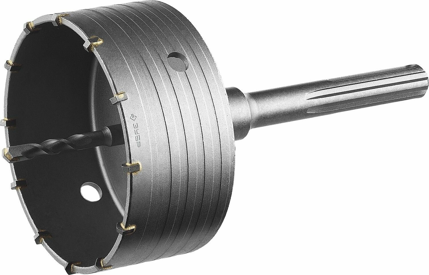 Коронка по бетонну ЗУБР Профессионал, с державкой, 125 мм, SDS-max, 12Т