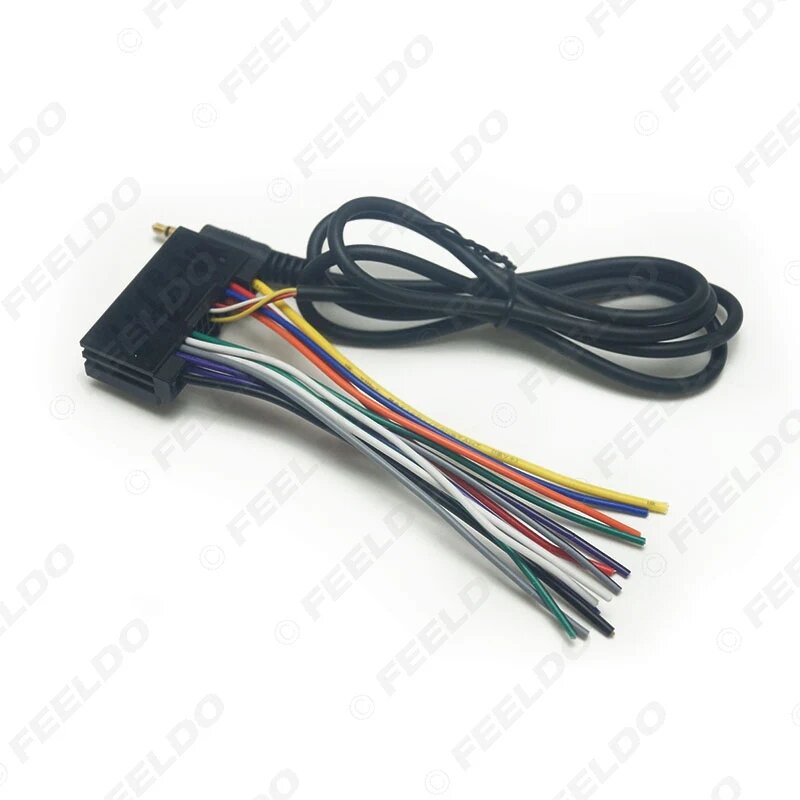 Жгут проводов автомобильного радио, аудио стерео проводной адаптер для Ford Ferry Focus Mondeo Fiesta, разъем AUX 3,5 мм