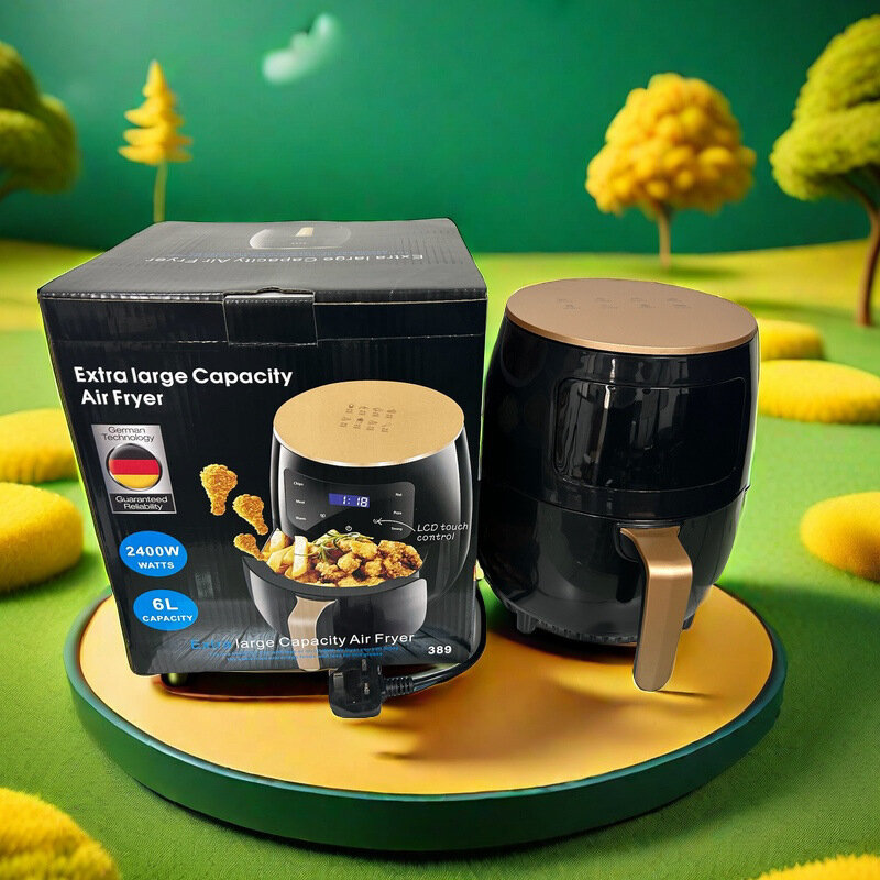 Фритюрница для домашнего использования, большая вместимость, сенсорный экран, фритюрница для внешней торговли, многофункциональная машина для приготовления картофеля фри, умная электрическая фритюрница.