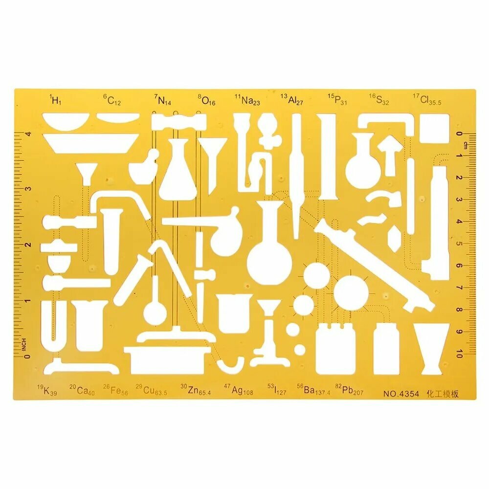 Шаблон линейки для измерений K Resin