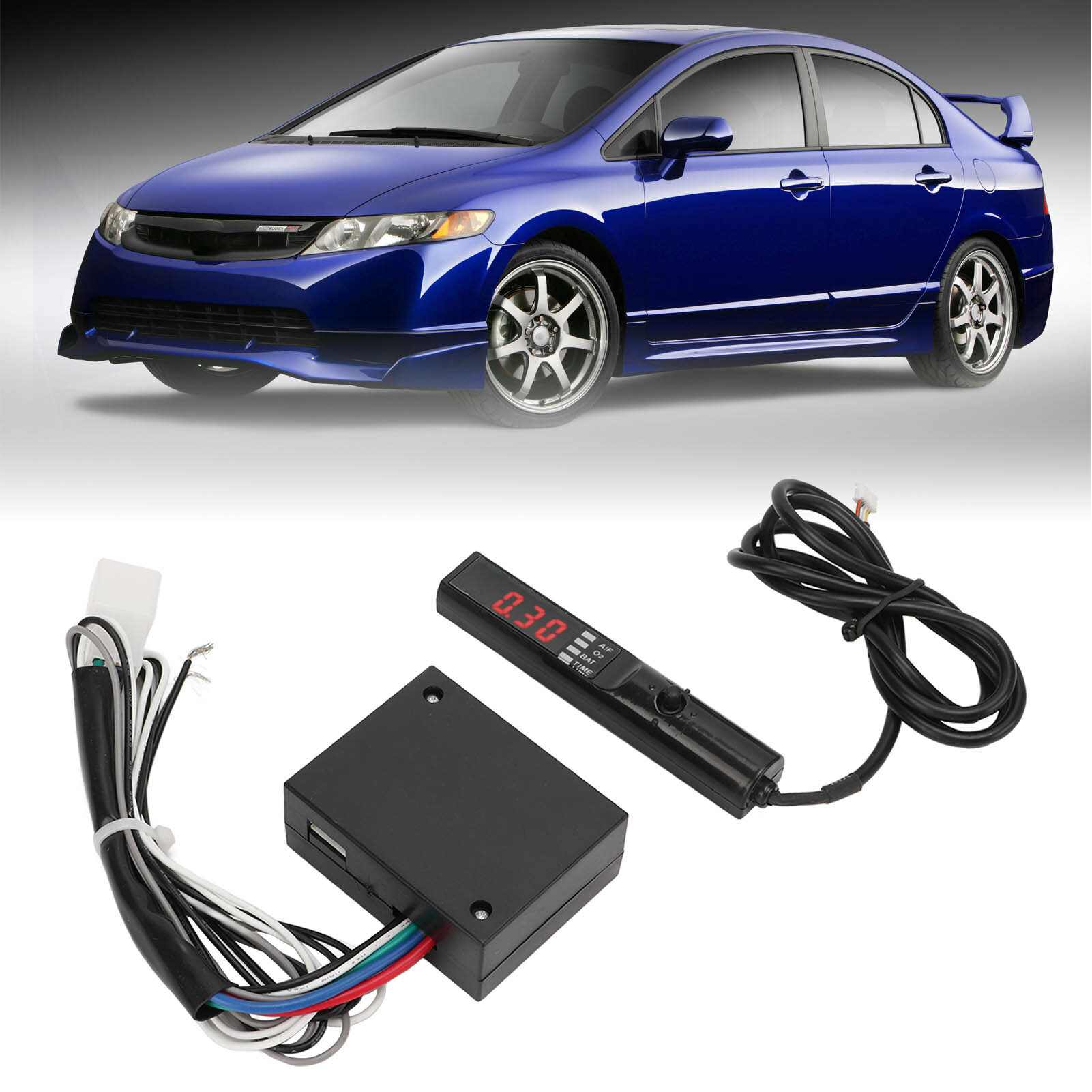 Auto Turbo Timer 12V Flameout Delay Engine Start with LED Digital Display for Car Red Light — фото 1