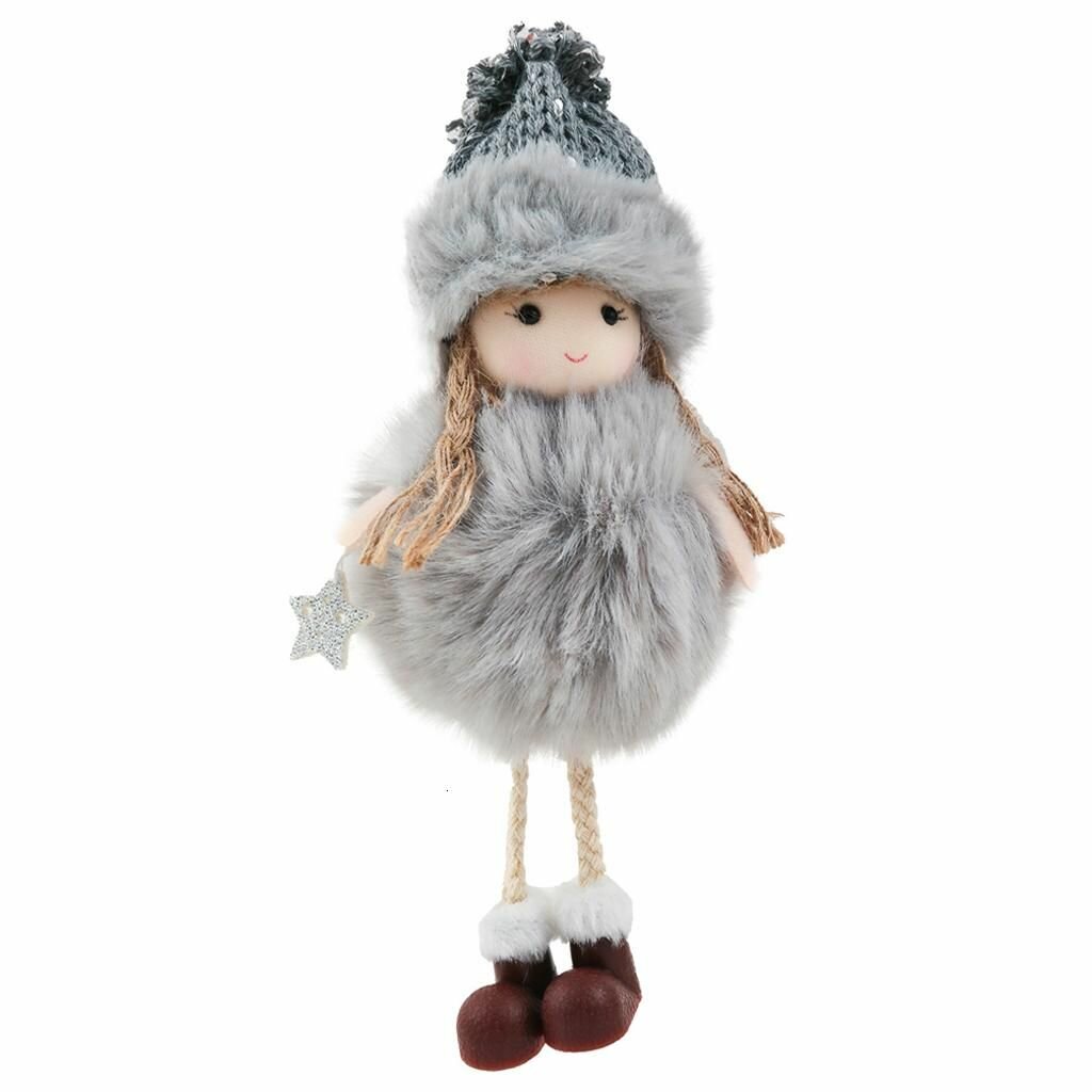 Рождественское подвесное украшение для девочки, Рождественская елка, подвесная игрушка-ангел-3