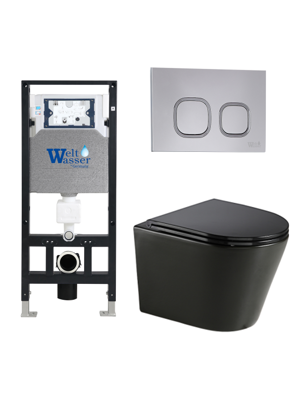 WeltWasser Комплект AMBERG 506 + SALZBACH 043 GL-BL + AMBERG RD-CR WeltWasser