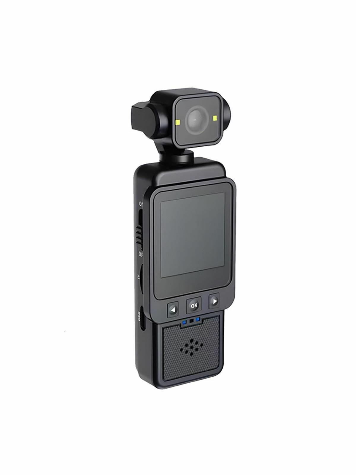 Экшн-камера для животных, Портативная спортивная карманная камера с вращающимся на 180 градусов объективом creative compact портативная автономная камера для прямой записи