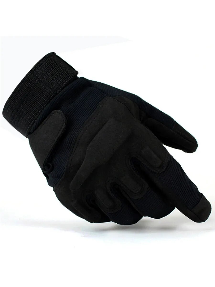 Тактические перчатки-анти-рез-анти-укол, черный, M