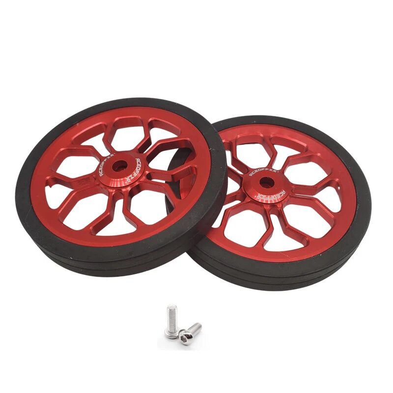 Aceoffix Легкие колеса 80 мм для Brompton и Birdy, Красный