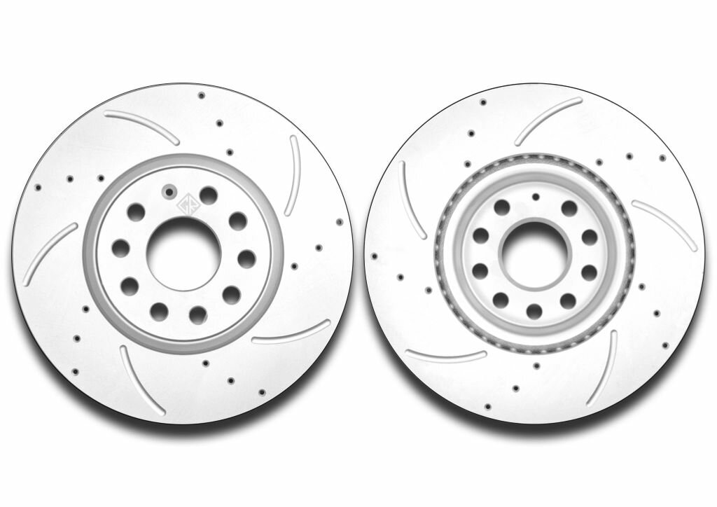 Тормозной диск Gerat F150P (передний) Platinum SKODA KAROQ, KODIAQ, OCTAVIA/VOLKSWAGEN TIGUAN, JETTA (312 мм)