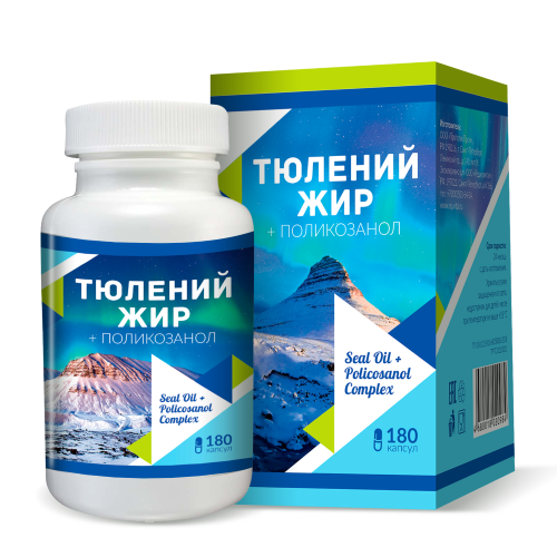 Тюлений жир 180 капсул
