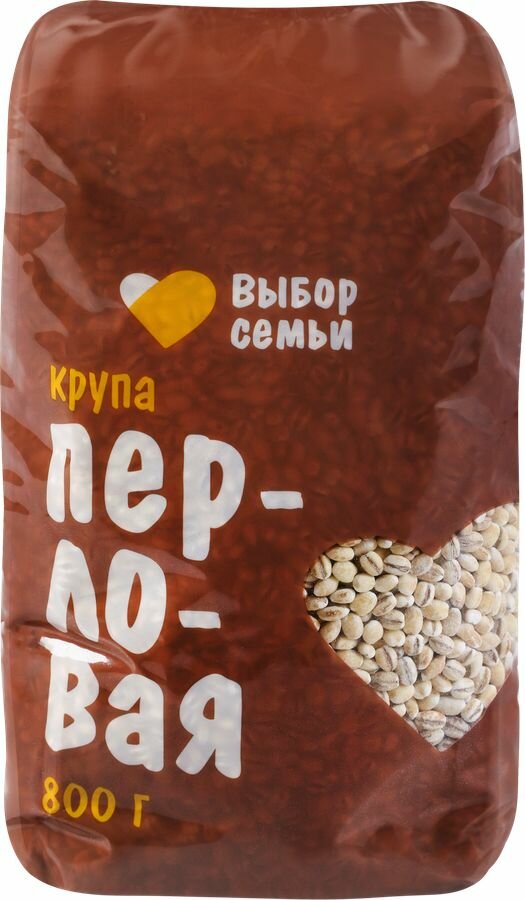 Крупа перловая выбор семьи, 800г
