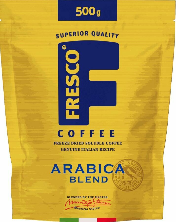 Кофе растворимый FRESCO Arabica Blend натуральный сублимированный, 500г x 5 упаковок