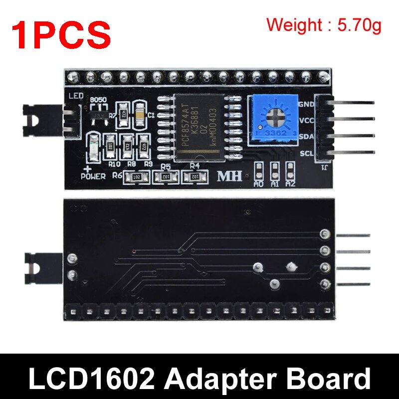 ЖК-модуль LCD1602 TZT синий/желтый/зеленый 16x2