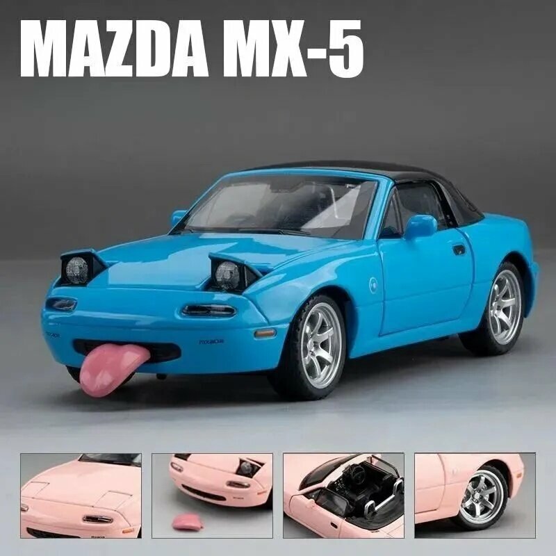 Коллекционная металлическая машина Mazda MX-5 Miata DIECAST CAR 1/32