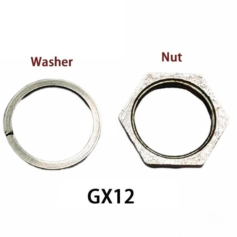 Соединительные гайки GX12 GX16 GX20 (10/50/100 шт.) 10PCS, GX12 Nut Washer