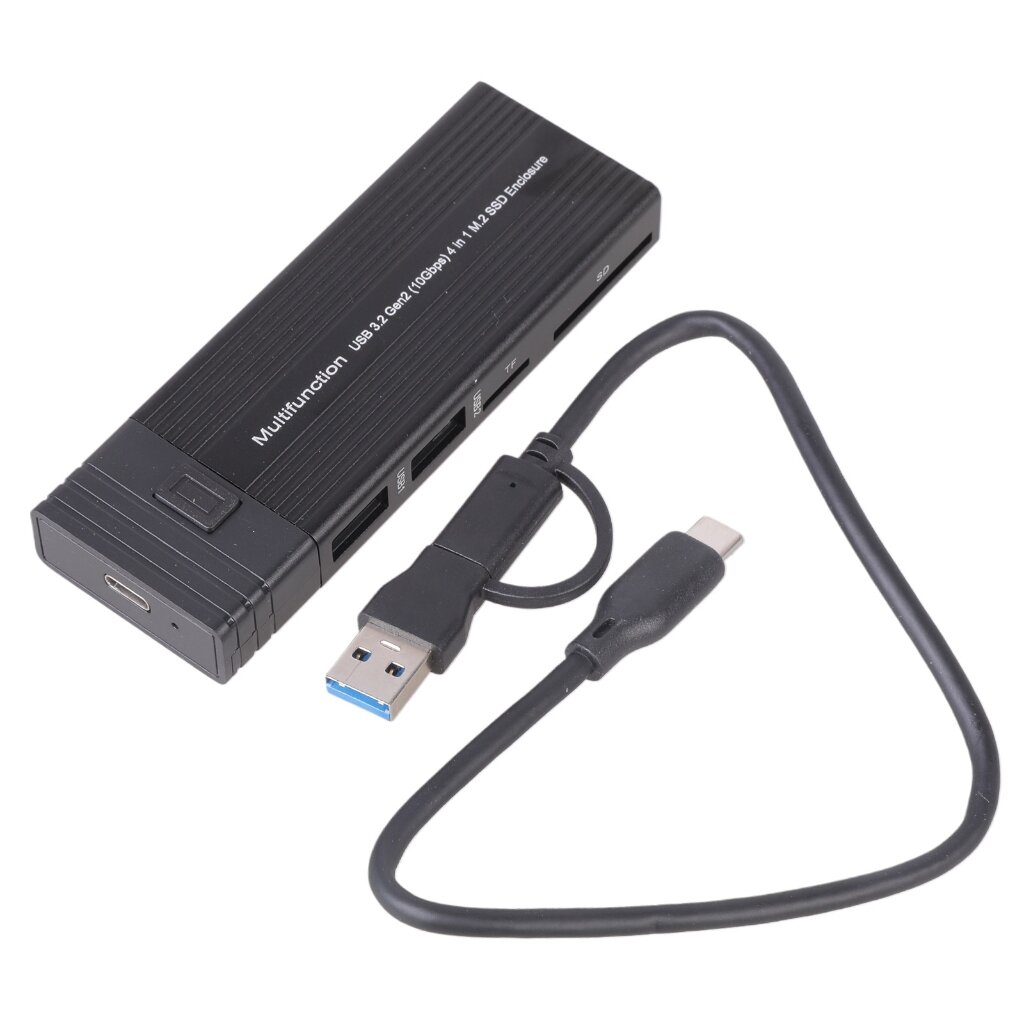 Корпус SSD M2 Корпус SSD с двумя протоколами NVMe SATA M2 для адаптера Type-C USB 3.2 10G Корпус SSD для дисковой коробки