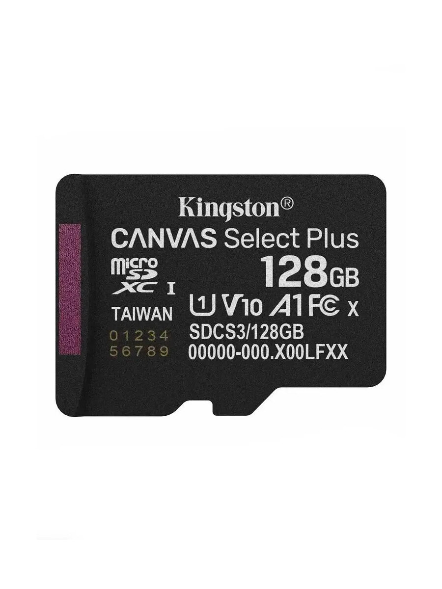 Флеш карта microSDXC 128Gb Kingston SDCS3/128GbSP Canvas Select Plus w/o adapter