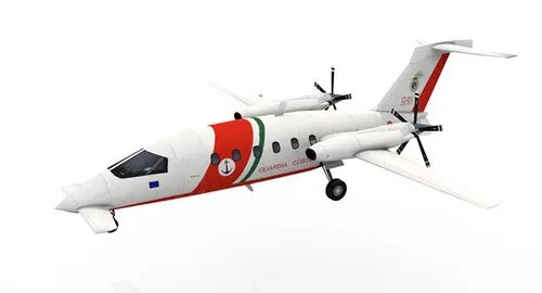Бумажная модель самолета Piaggio Afandi P180 1:72 colour