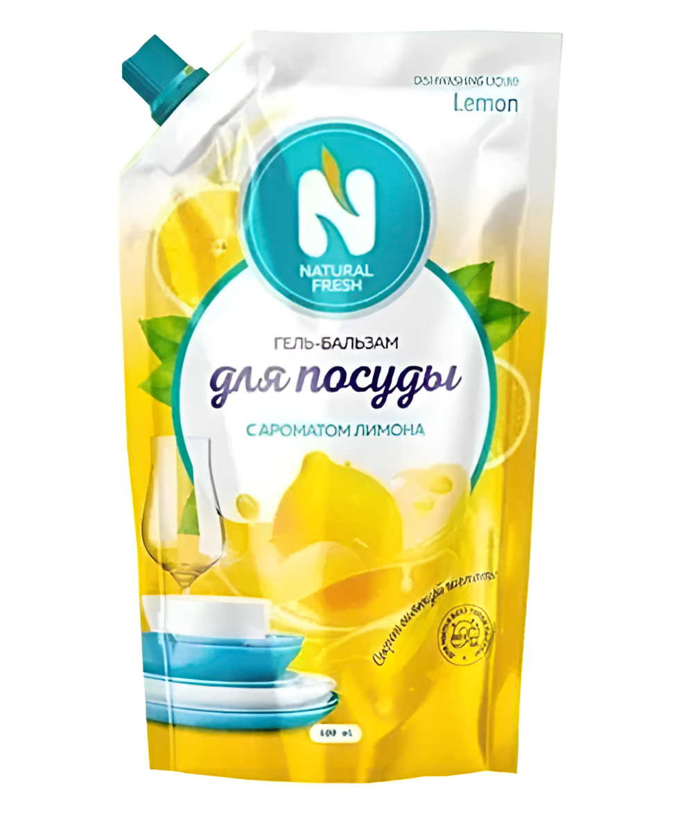 Гель-бальзам Natural Fresh, для посуды, аромат лимона, Россия